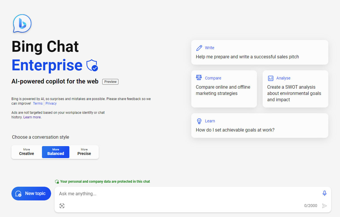 Bing Chat Enterprise Rebranded as Copilot Explained