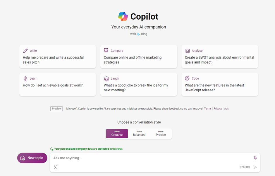 Bing Chat Enterprise Rebranded as Copilot Explained